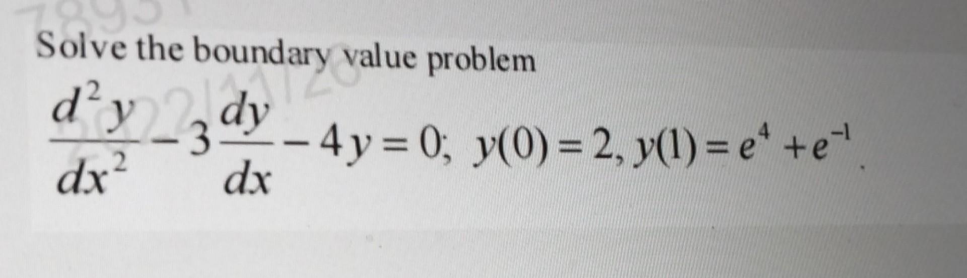 Solved Solve the boundary value problem | Chegg.com