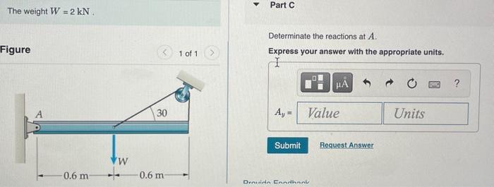 Solved The weight W=2kN. Determine the tension in the cable. | Chegg.com