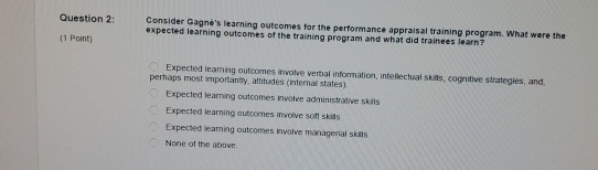 Solved Question 2:(i Peint)Consider Gagne's learning | Chegg.com