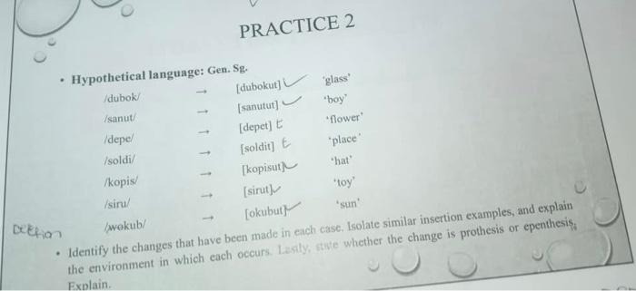 . Delfion PRACTICE 2 . Hypothetical language: Gen. | Chegg.com