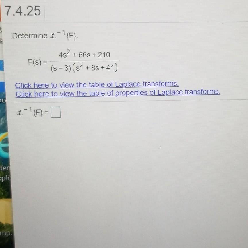 Solved 7.5.13 Solve the initial value problem below using | Chegg.com