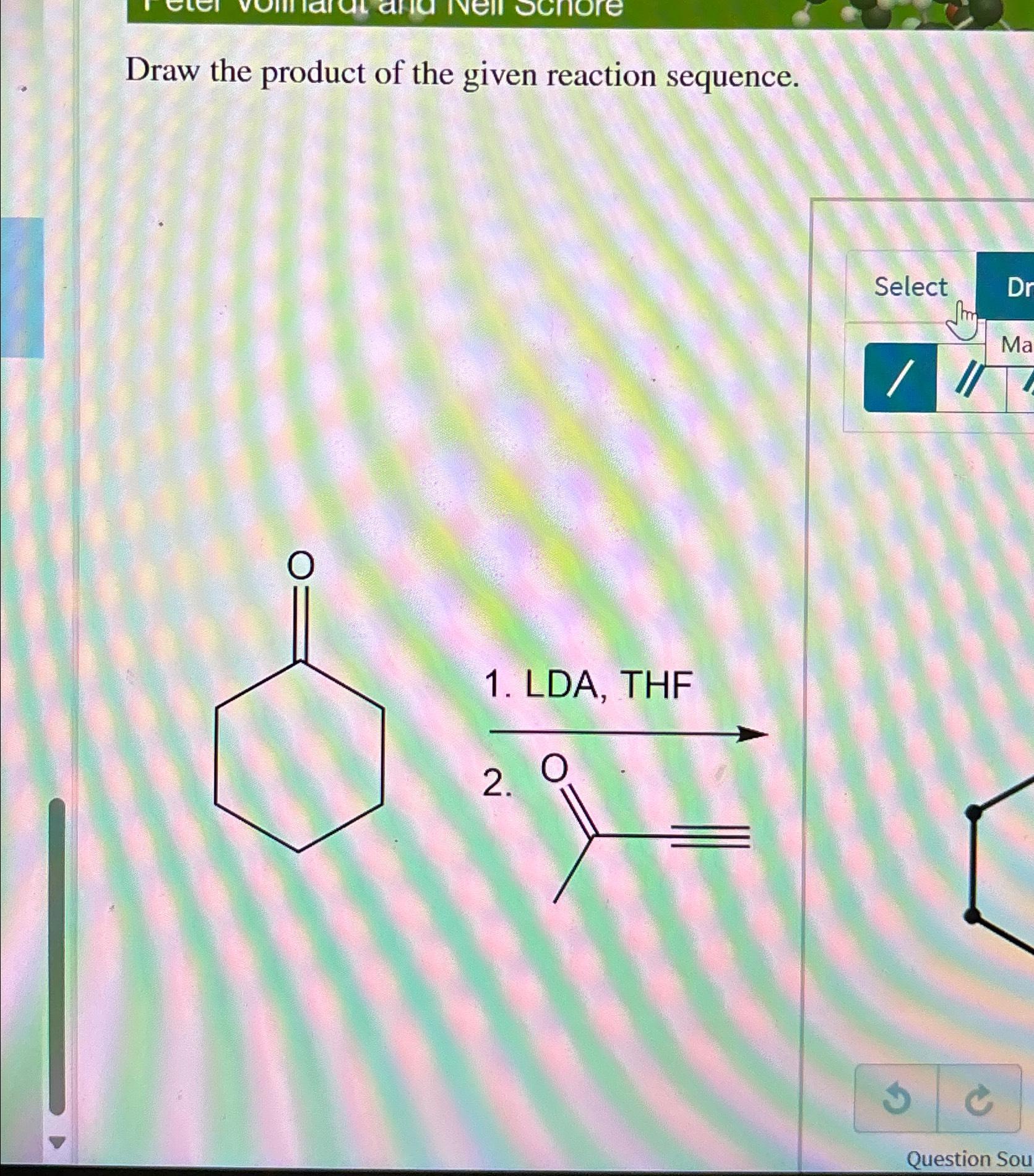 Solved Draw the product of the given reaction sequence.LDA, | Chegg.com