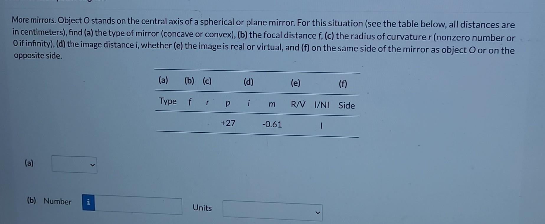 Solved More mirrors. Object O stands on the central axis of | Chegg.com