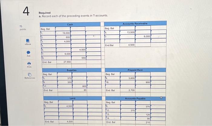 Solved The following accounting events apply to Mary's | Chegg.com
