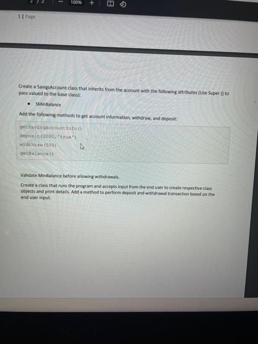 Solved Programming - Course-End Project (Banking Domain). | Chegg.com