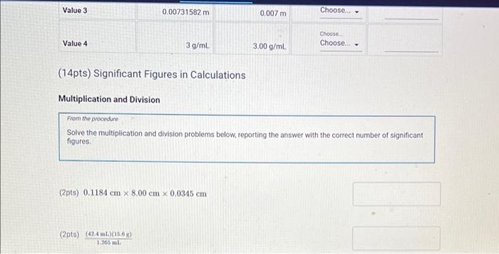 Solved Report - Conversion Factors And Problem Solving | Chegg.com