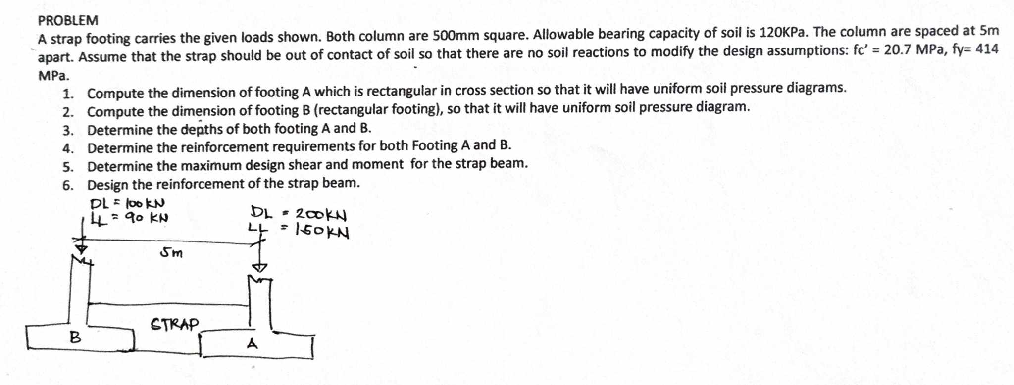 Solved Foundation Engineering Use NSCP 2001 ﻿specification | Chegg.com