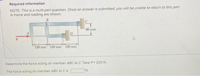 Solved Required information NOTE: This is a multi-part | Chegg.com