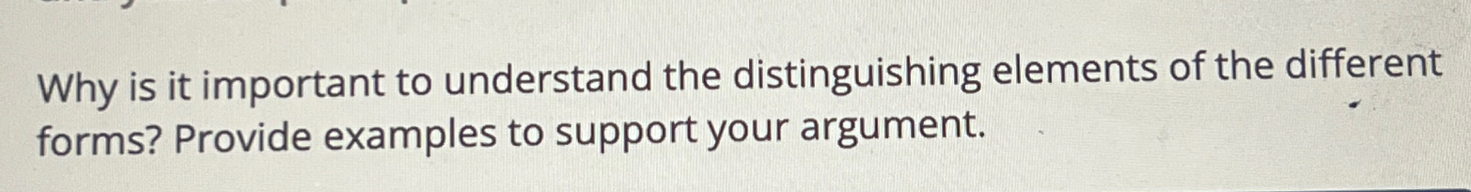 Solved Why is it important to understand the distinguishing | Chegg.com