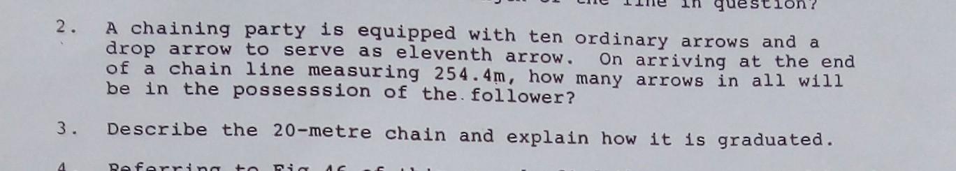 Solved 2. A chaining party is equipped with ten ordinary | Chegg.com