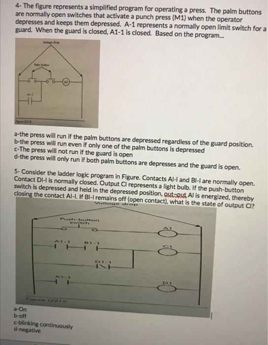 Solved 4- The figure represents a simplified program for | Chegg.com