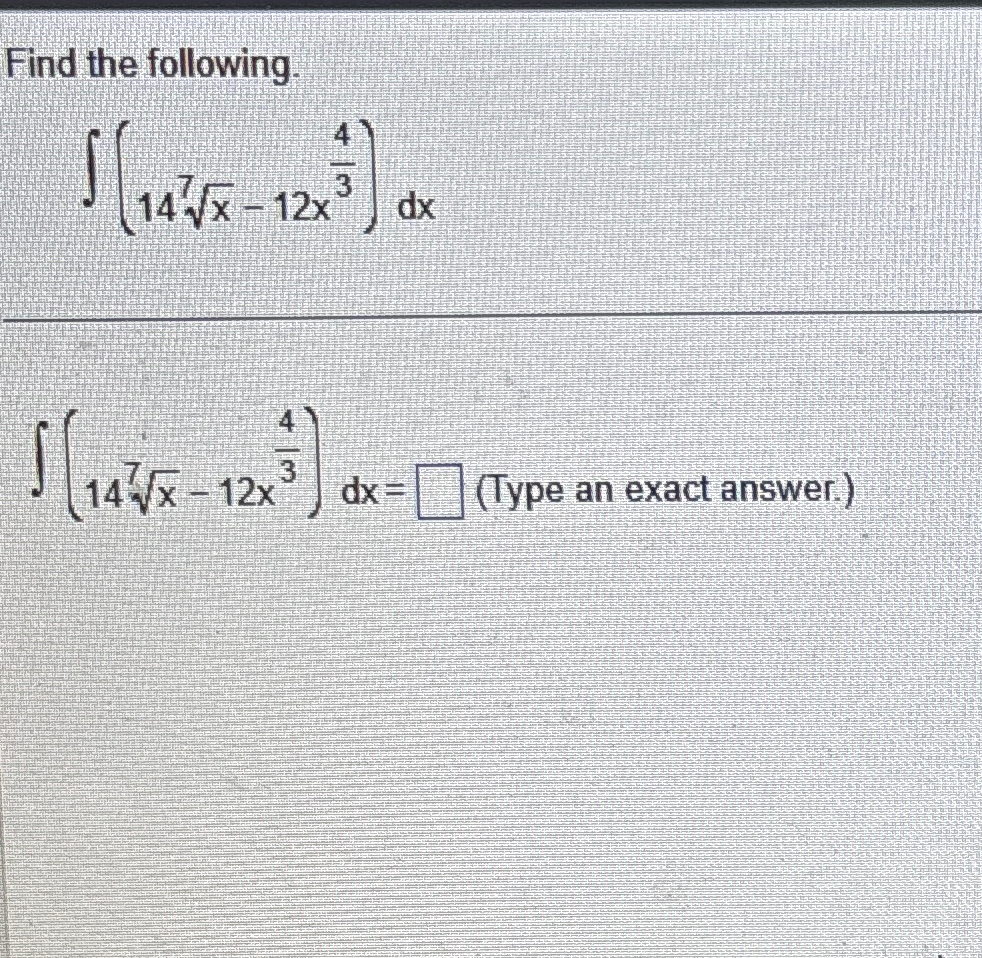 Solved Find the | Chegg.com