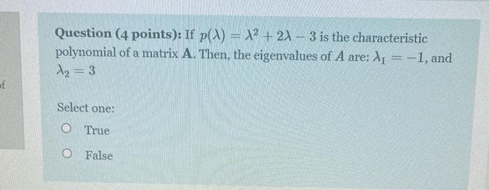 Solved Question (4 points): If L : R2 — R2 is a linear | Chegg.com