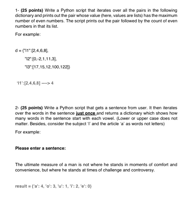 Solved 1 25 Points Write A Python Script That Iterates 2808