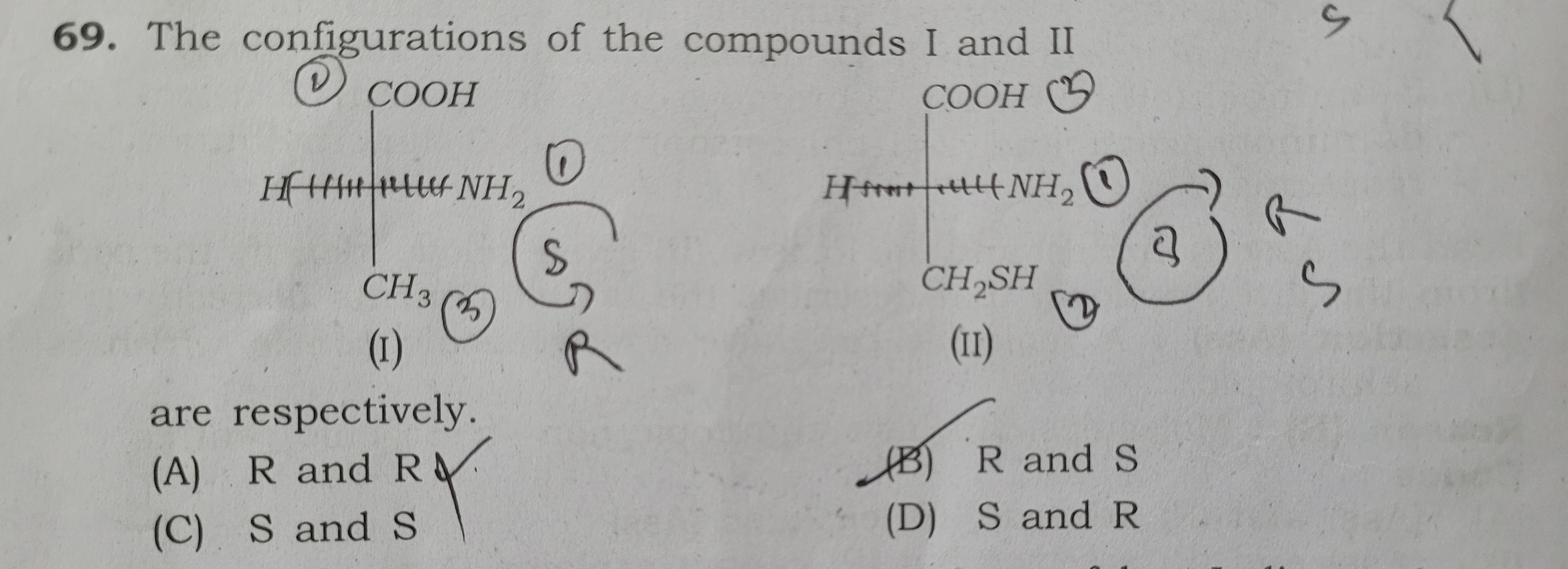 Solved The configurations of the compounds I and | Chegg.com