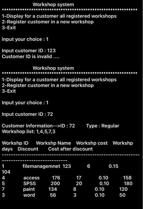 Solved Problem: Muscat Training Center offers a number of | Chegg.com