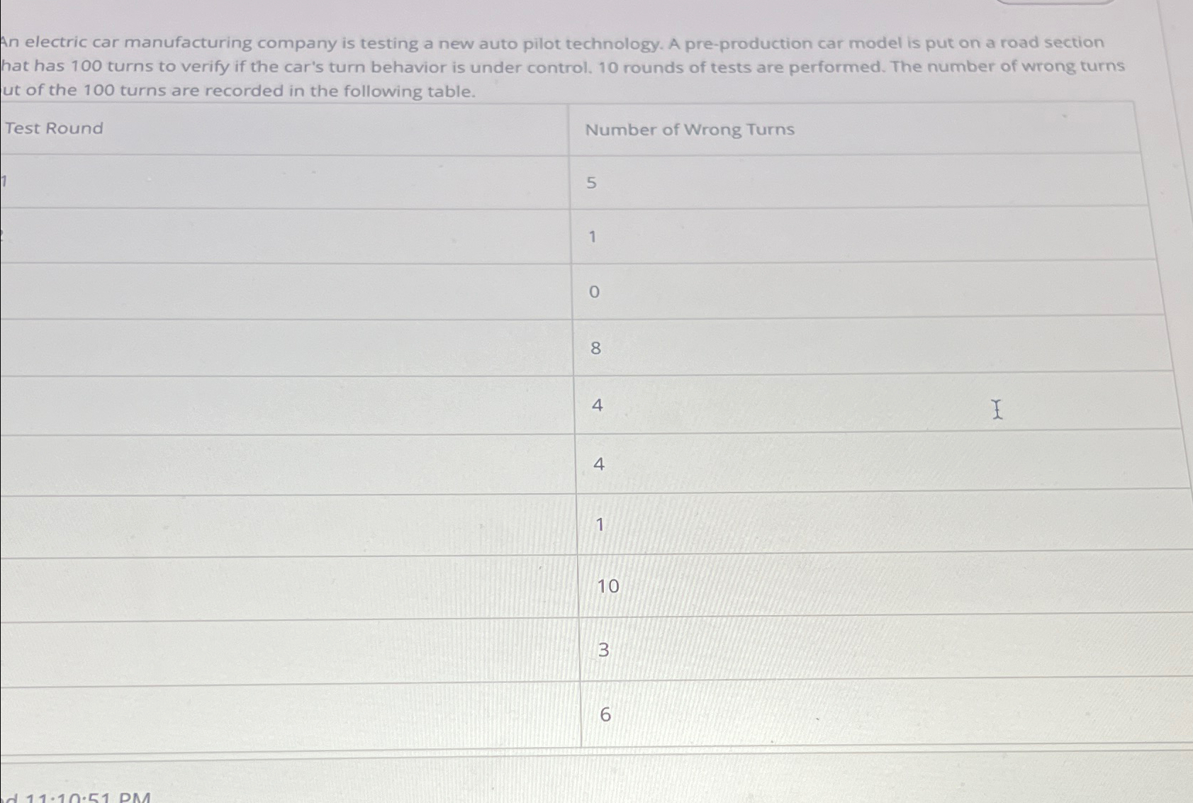 Solved An electric car manufacturing company is testing a | Chegg.com