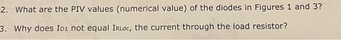 Solved 2. What are the PIV values (numerical value) of the | Chegg.com