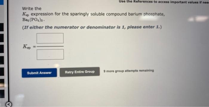 Solved Write the Ksp expression for the sparingly soluble | Chegg.com