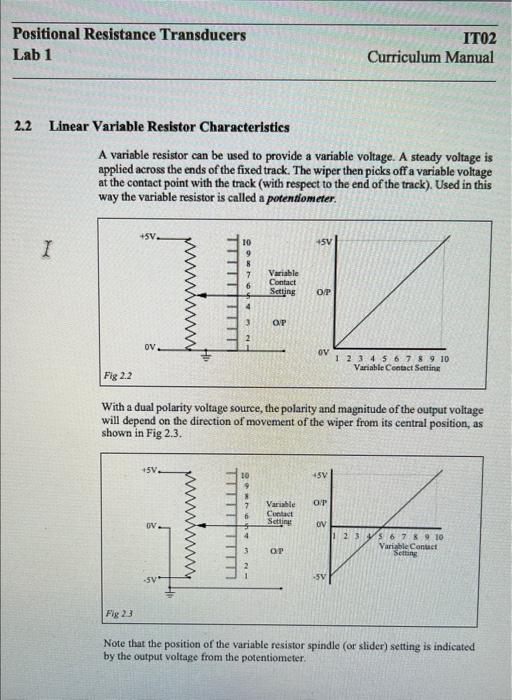 Solved Variable Resistor Construction A variable resistor | Chegg.com