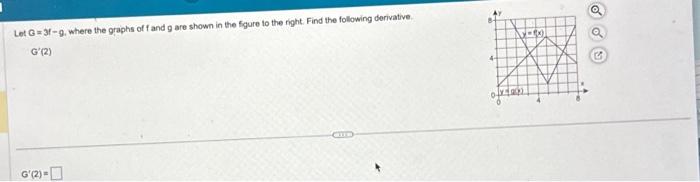 Solved Let G=3f−g. where the graphs of f and g are shown in | Chegg.com