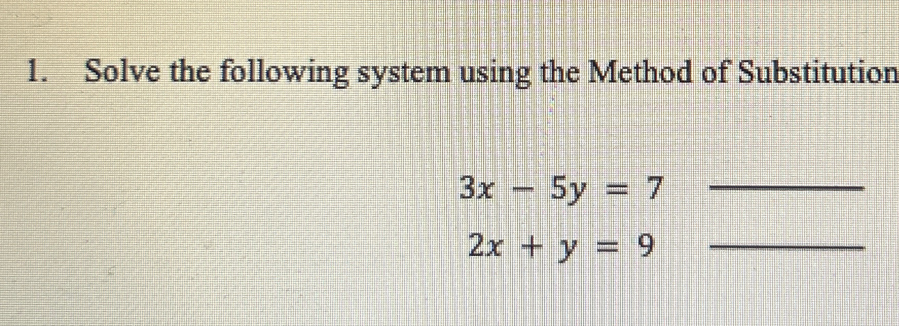 Solved Solve the following system using the Method of | Chegg.com