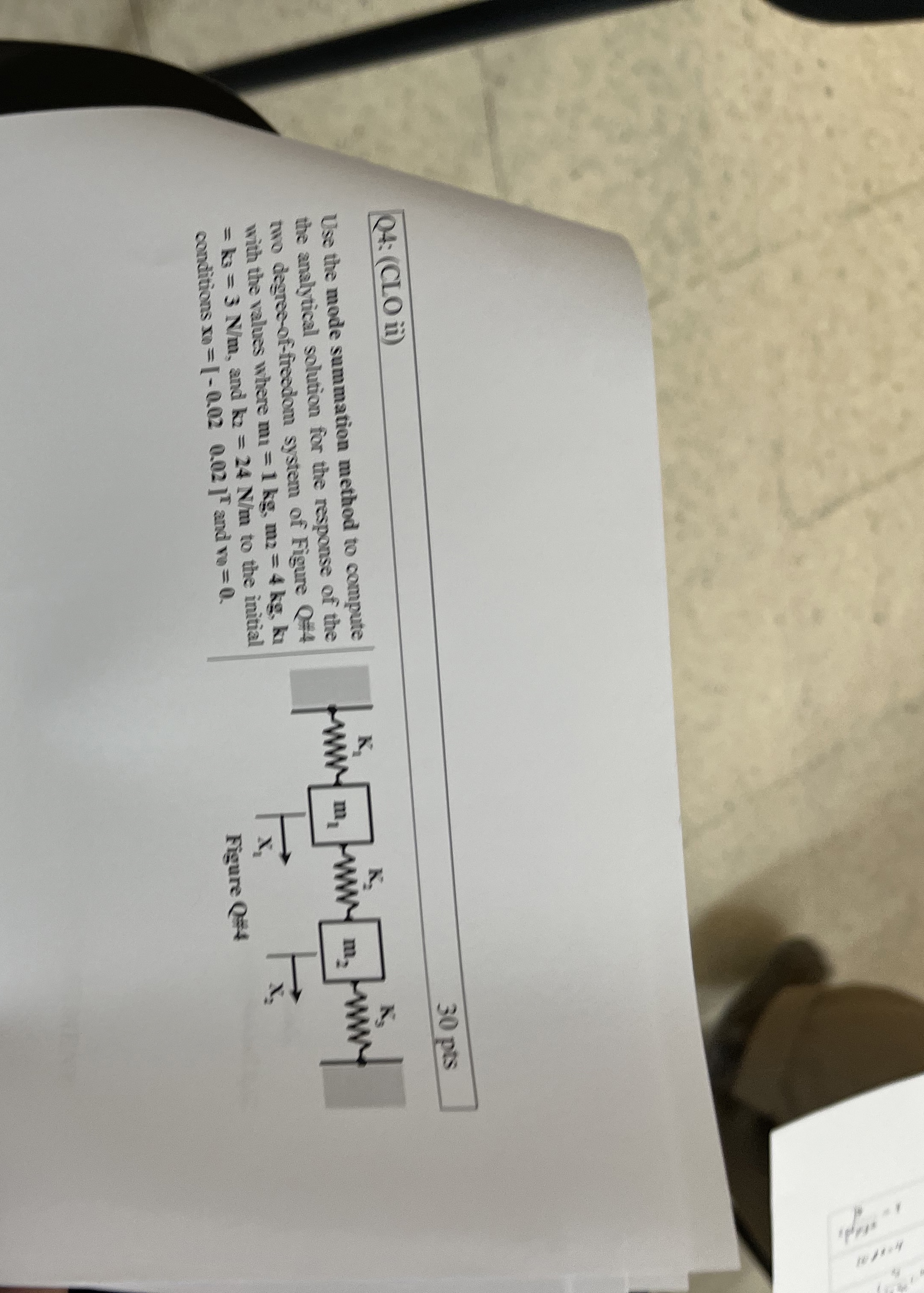 Solved Q4: (CLO ii)30 ﻿ptsUse the mode summation method to | Chegg.com