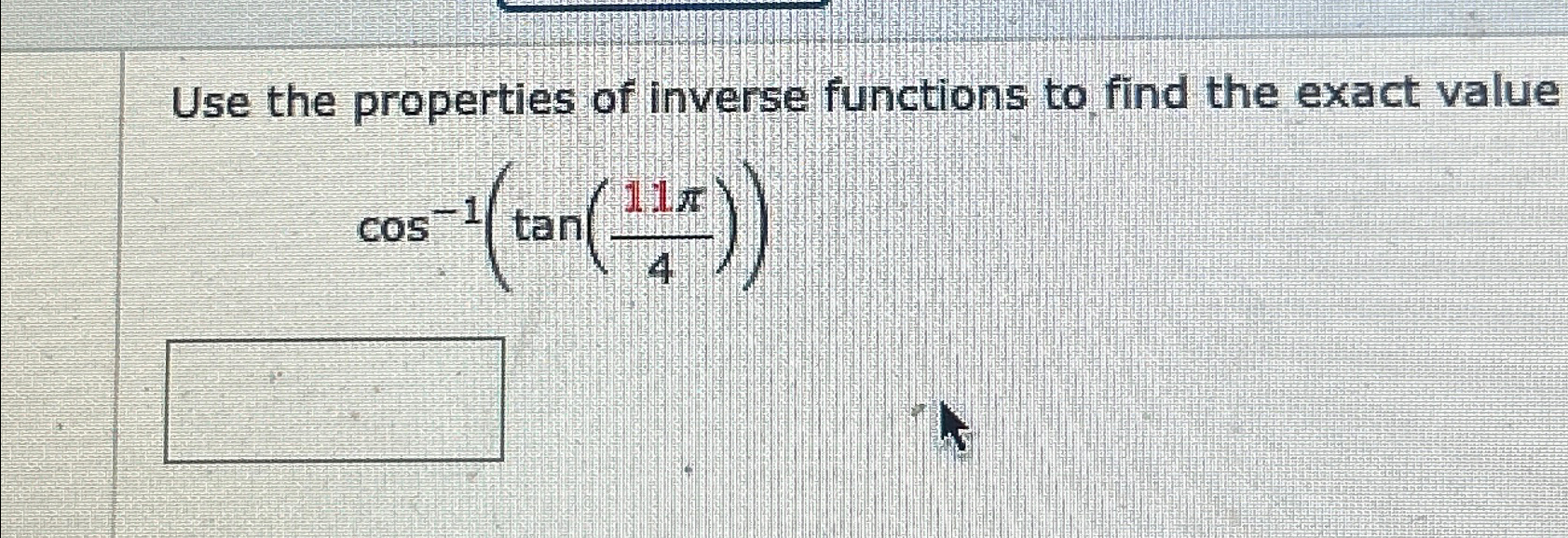 Solved Use the properties of inverse functions to find the | Chegg.com