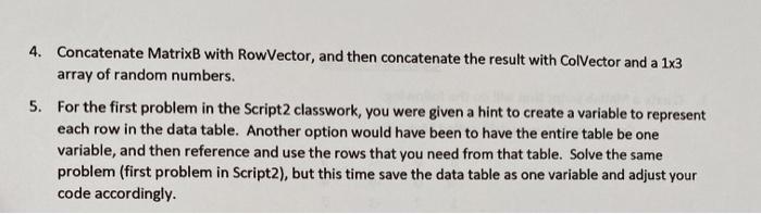 Solved 9 Classwork: Script3 1. Create a Matlab script that | Chegg.com