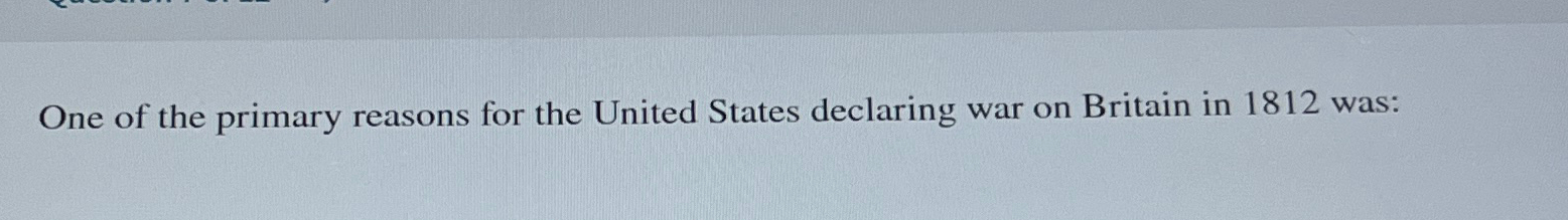 Solved One of the primary reasons for the United States | Chegg.com