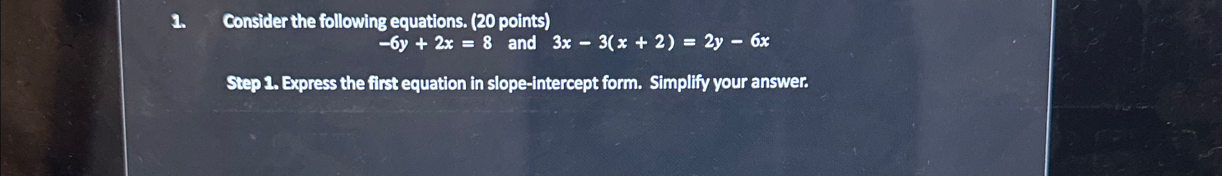 Solved Consider the following equations. ( 20 | Chegg.com
