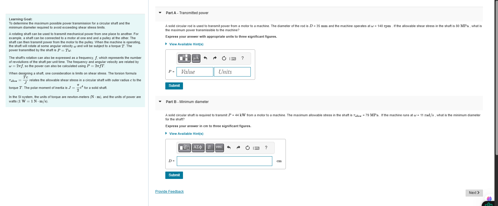 Solved Learning Goal:To ﻿determine the maximum possible | Chegg.com