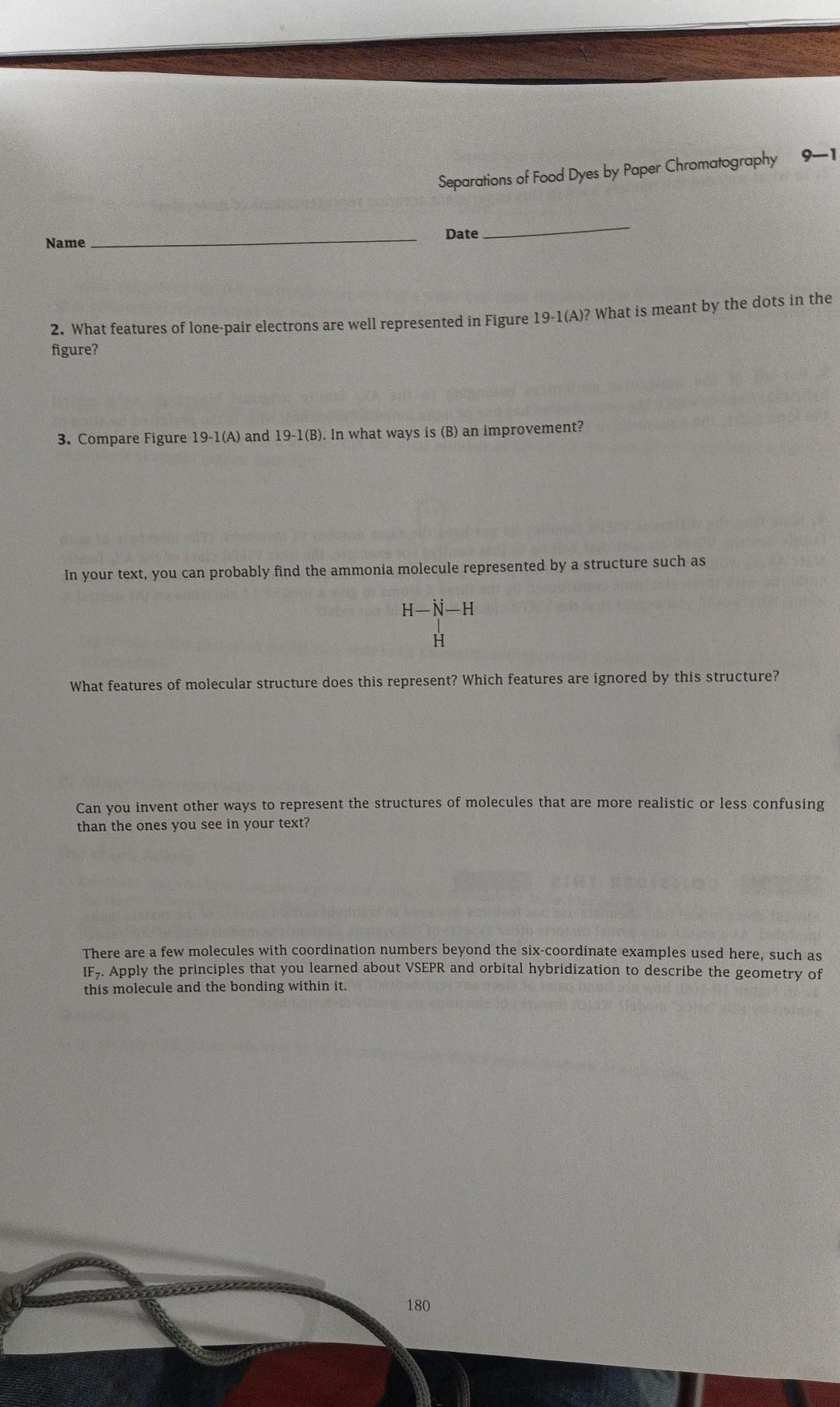 Solved The VSEPR AX0 class (the first member of the AK6 | Chegg.com