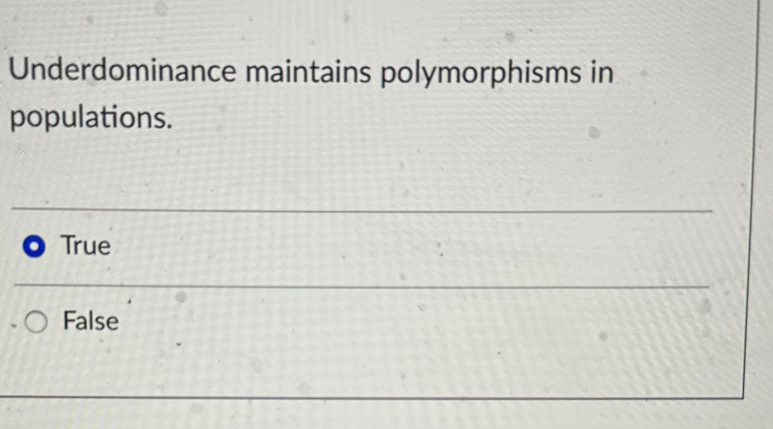 Solved Underdominance maintains polymorphisms in | Chegg.com