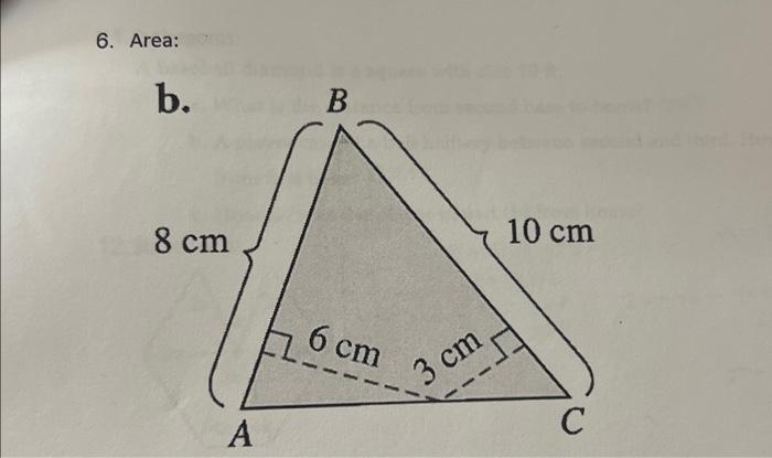Solved 6. Area: | Chegg.com