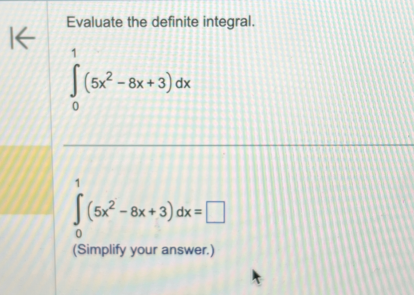 Solved Evaluate the definite | Chegg.com