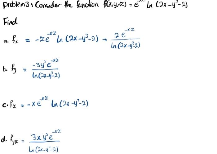 Solved problem3: Consider the function | Chegg.com