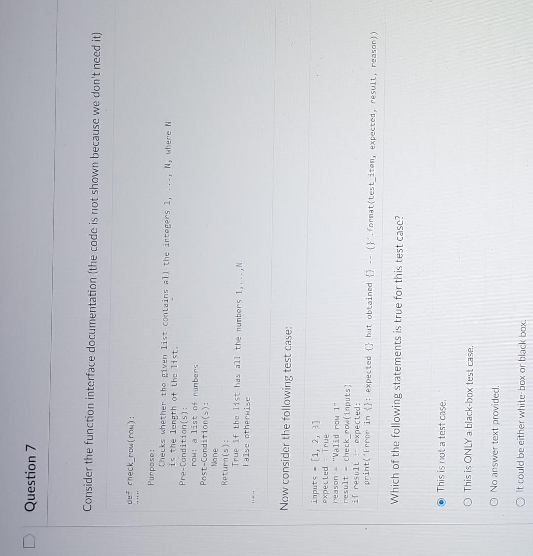Solved Question 7 Consider the function interface | Chegg.com