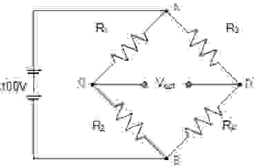 Solved The following unbalanced Wheatstone Bridge is | Chegg.com