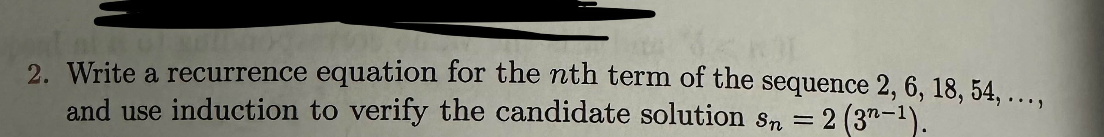 Solved Write a recurrence equation for the nth ﻿term of ﻿the | Chegg.com