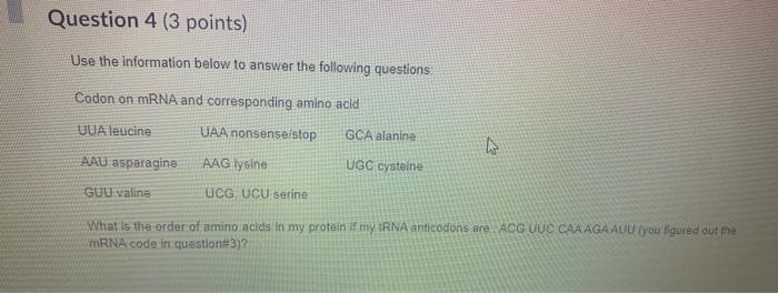 Solved Use the information below to answer the following | Chegg.com