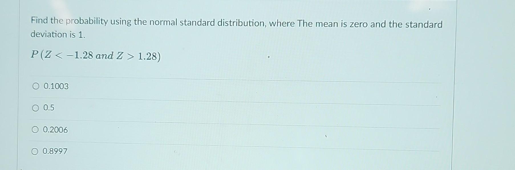 Solved Find the probability using the normal standard | Chegg.com