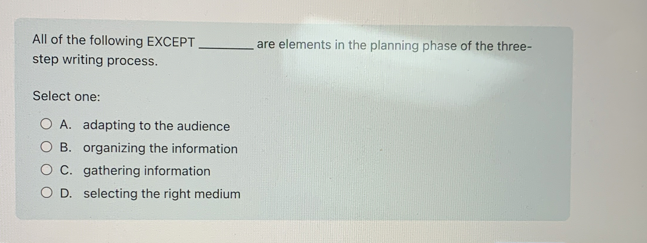 Solved All of the following EXCEPT q, ﻿are elements in the | Chegg.com