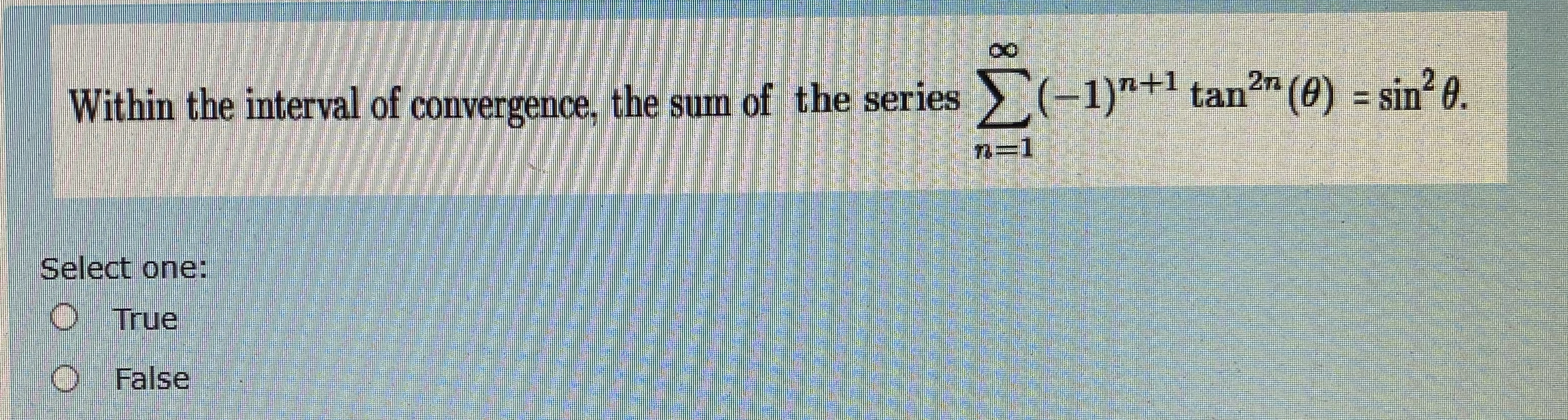 Solved Within the interval of convergence, the sum of the | Chegg.com