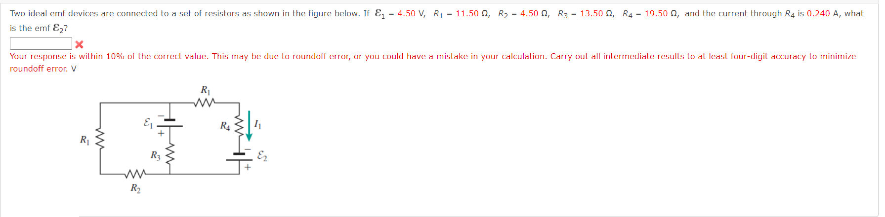 Solved Two ideal emf devices are connected to a set of | Chegg.com