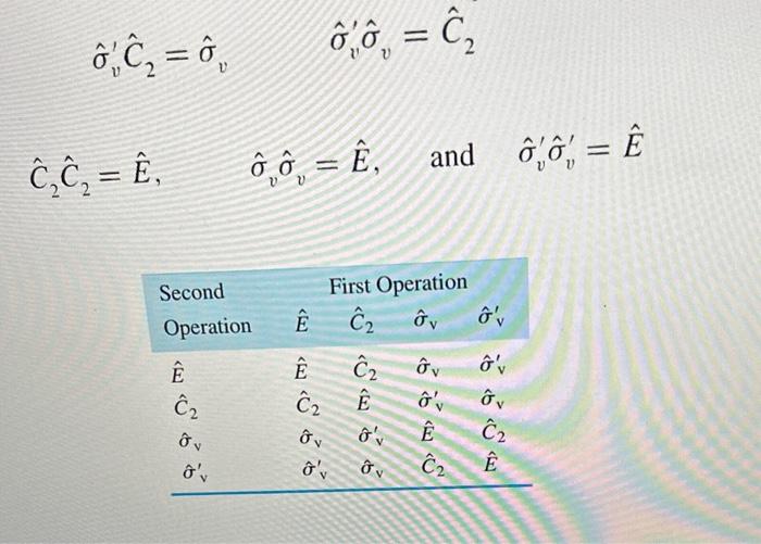 Solved P4. Using the 3×3 matrices for the C2v group | Chegg.com