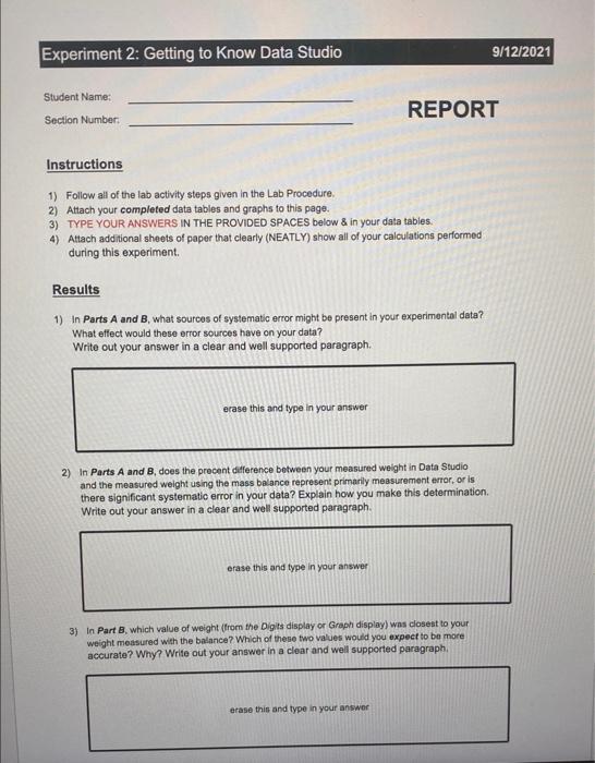 Section Number: Instructions 1) Follow all of the lab | Chegg.com
