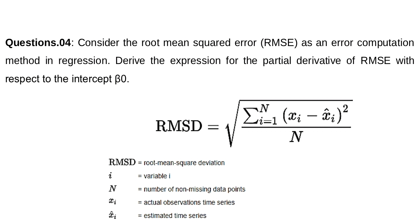 Solved This question is from machine learning assignment | Chegg.com