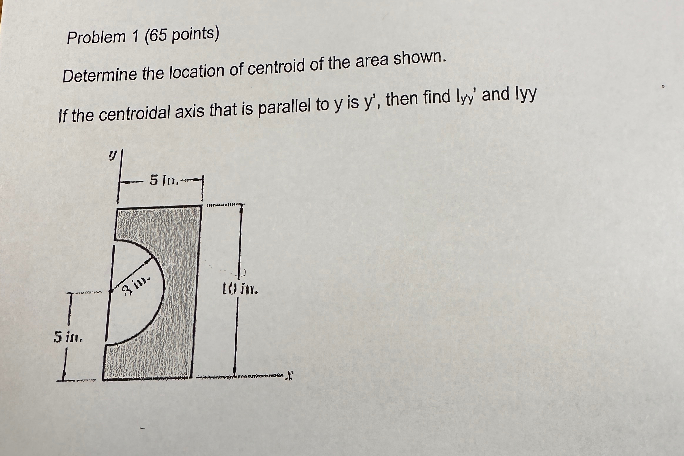 Solved Problem 1 (65 ﻿points)Determine the location of | Chegg.com