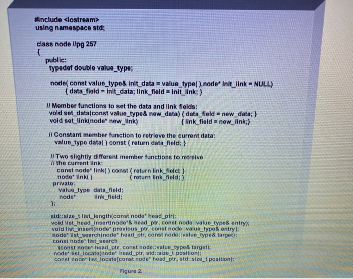 Solved #include using namespace std; class node //pg 257 { | Chegg.com
